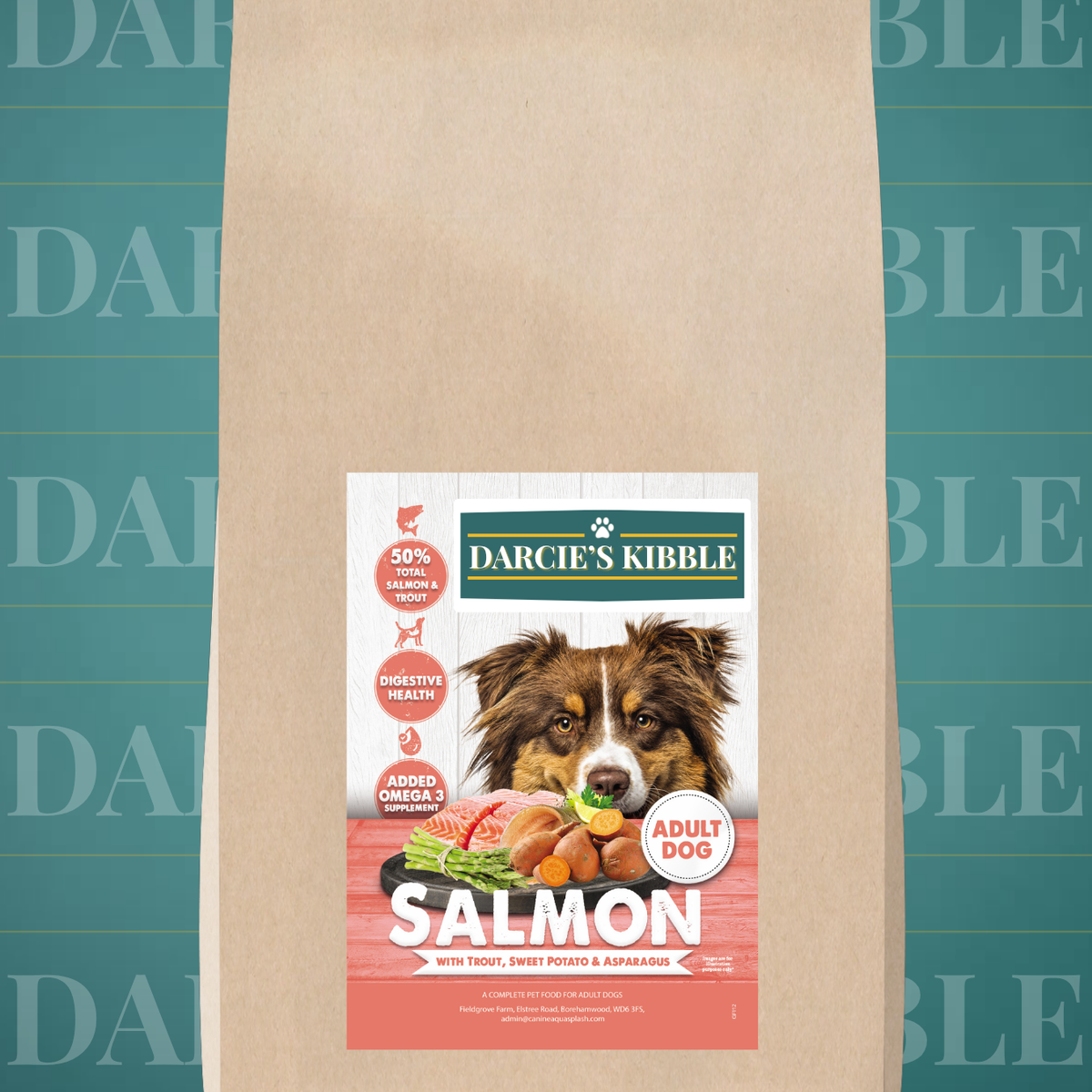 Darcie’s Kibble Salmon & Trout — Grain Free Adult Dog Food with Sweet ...
