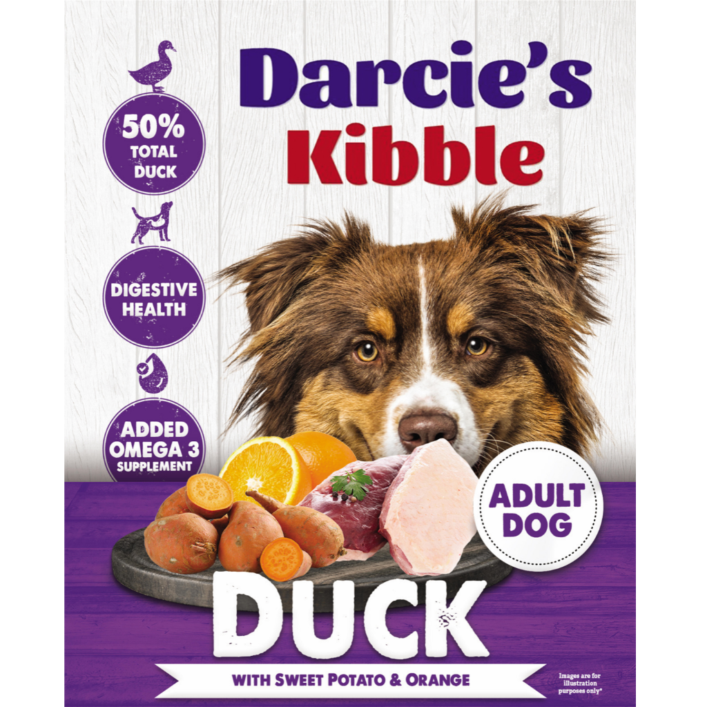 Darcie's Kibble - Duck with Sweet Potato & Orange – Canine Aqua Splash